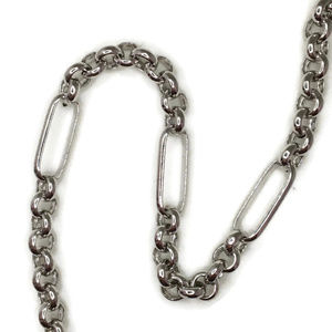 3 Royal Dazzy | Jewelry | Semi Round Rolo Chain Necklace 22 Inch White ...